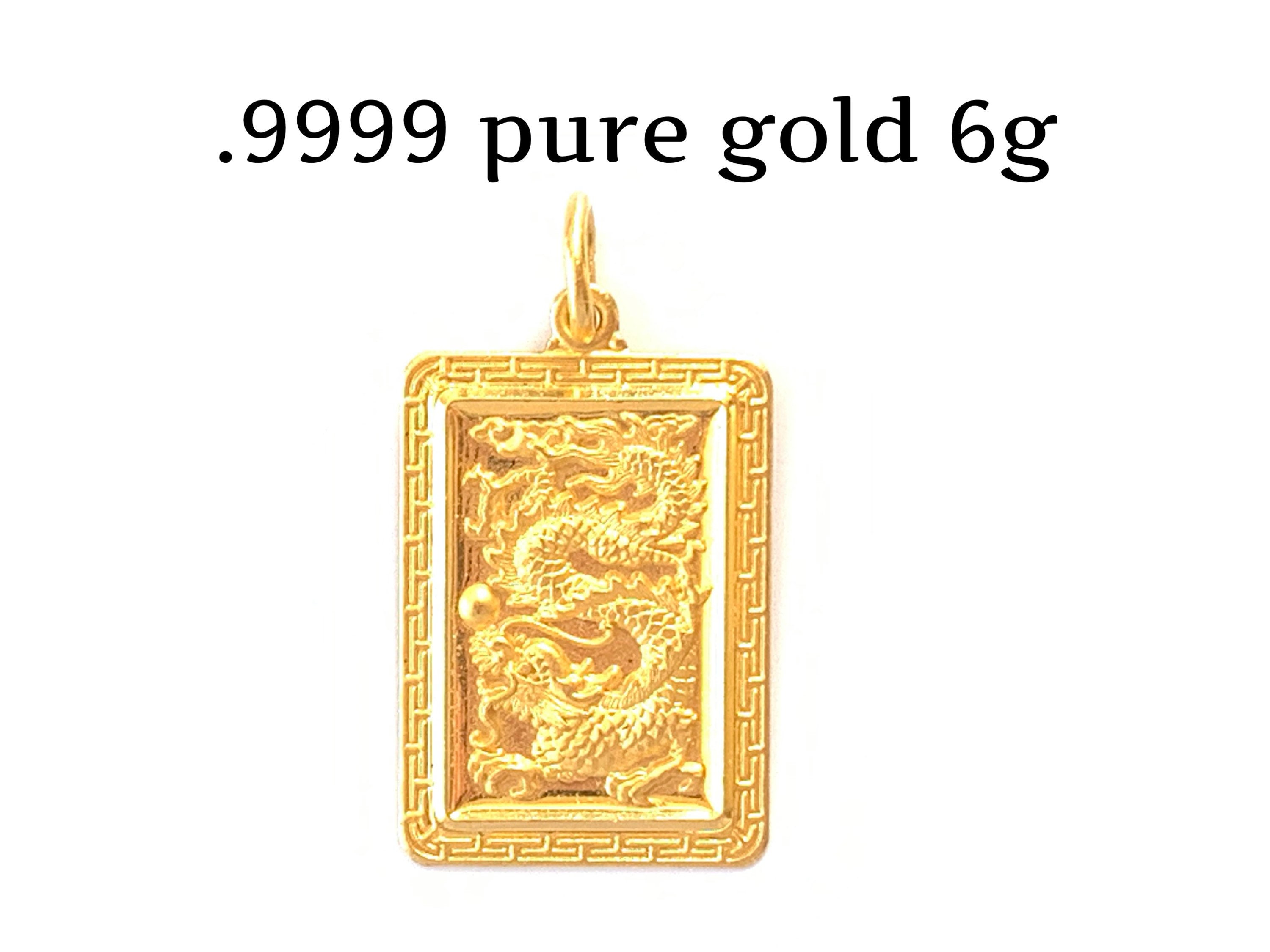24k solid gold pendants