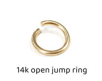 14k Gold Jump Ring Closed - Etsy