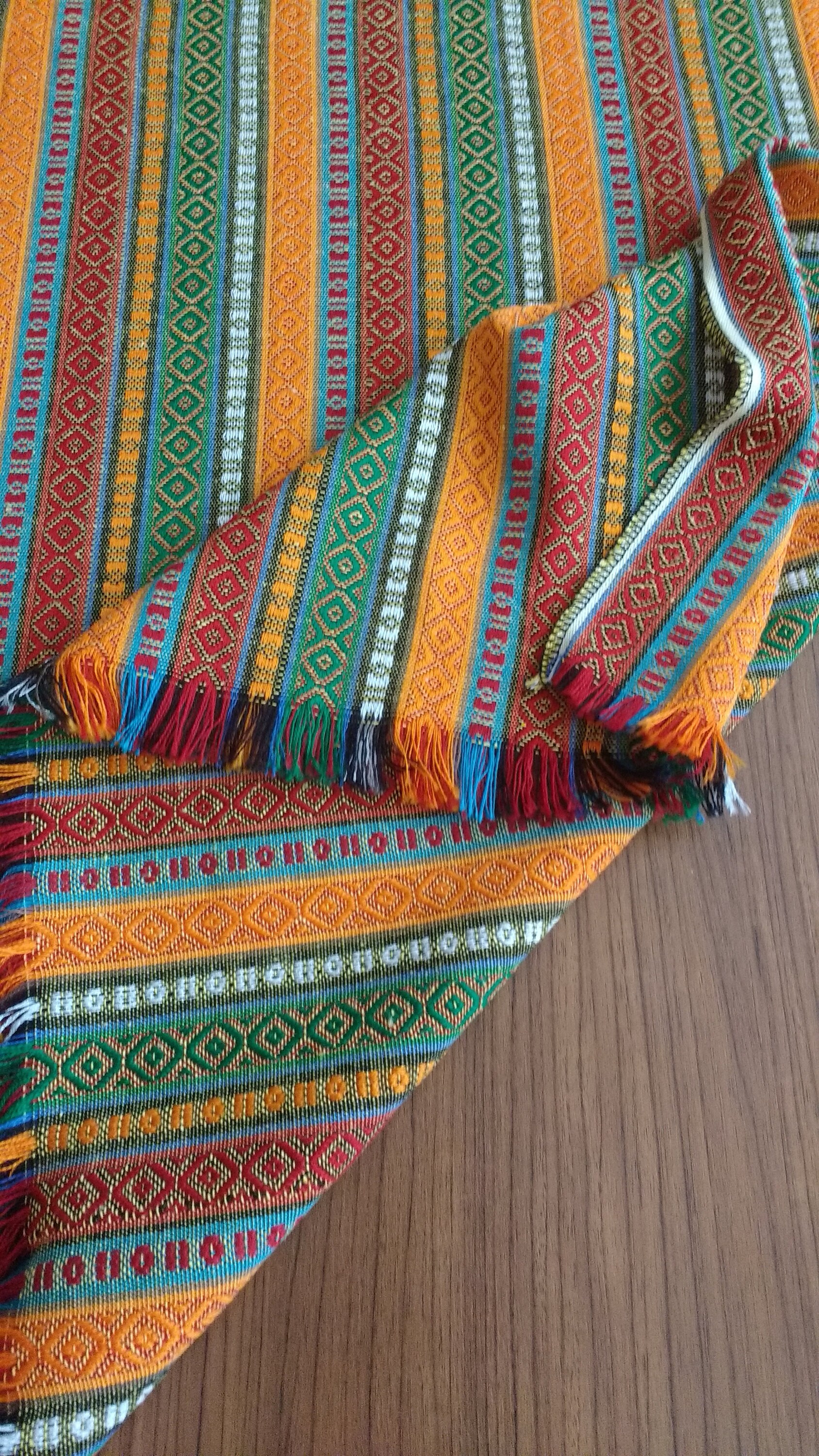 Turkish Table Cloth With Fringe Detail Anatolian Fabric Centrepiece ...