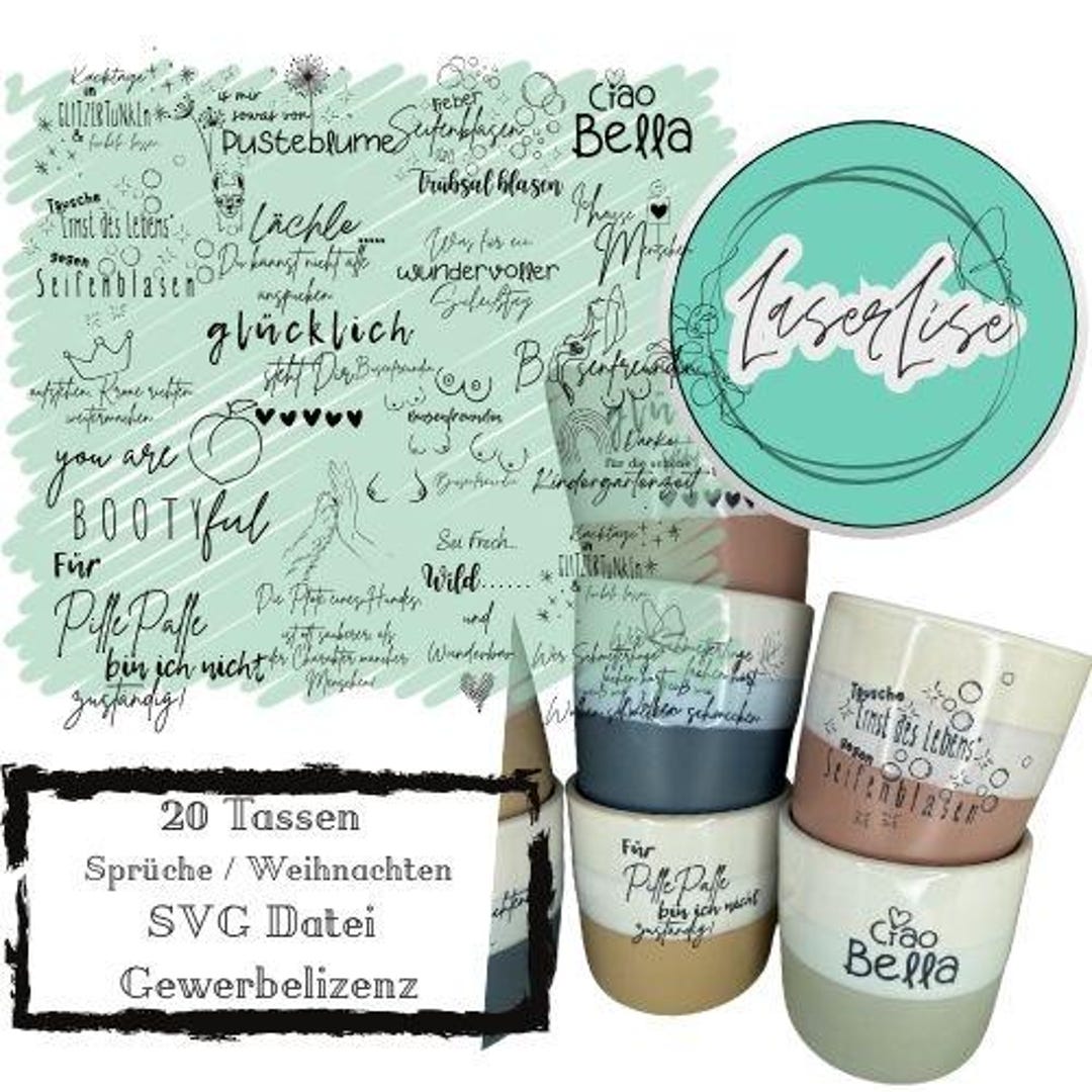 SVG Datei lustige Tassen Sprüche - Etsy.de