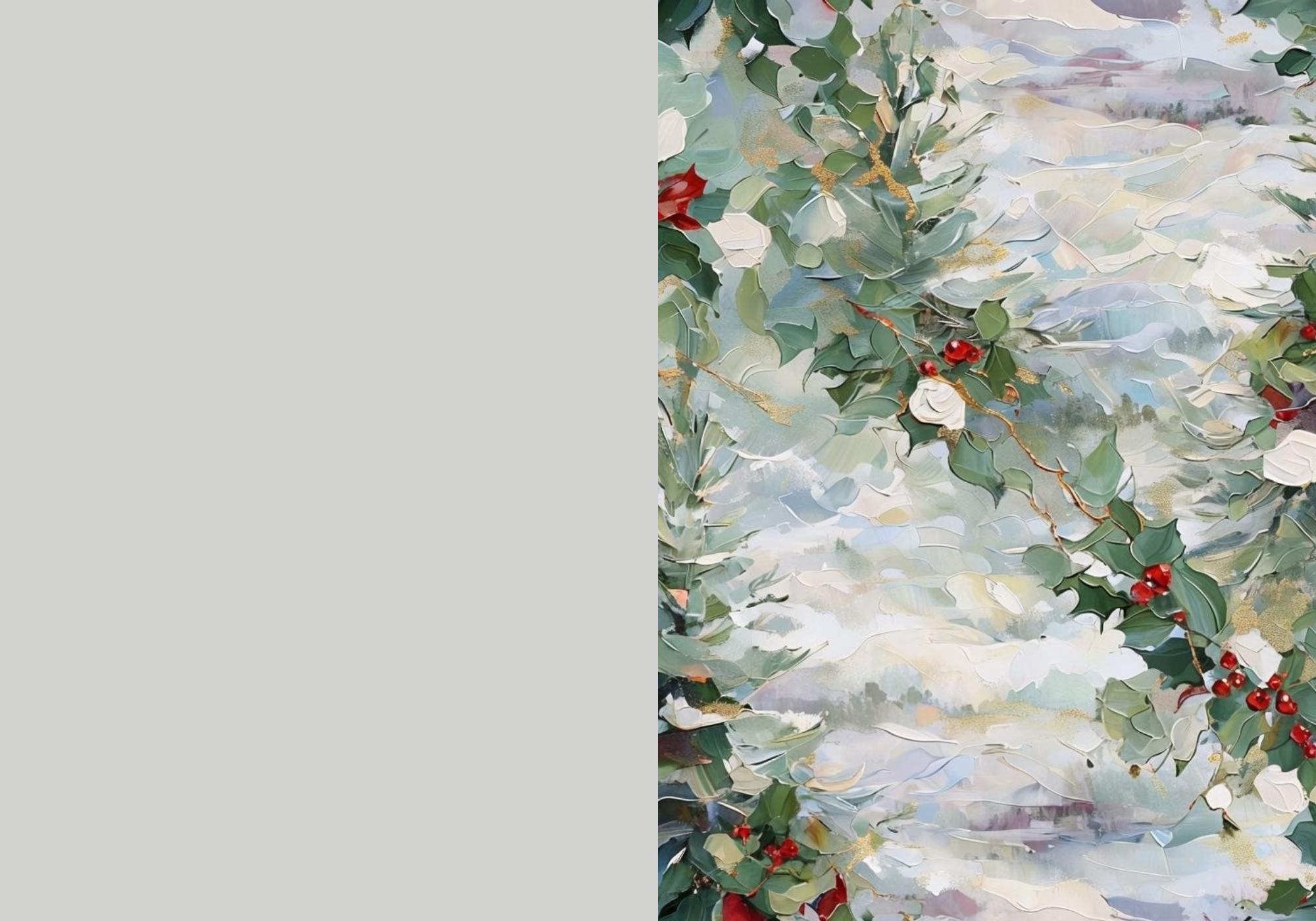 Elegant Winter Blank Digital Printable Christmas Cards - Etsy