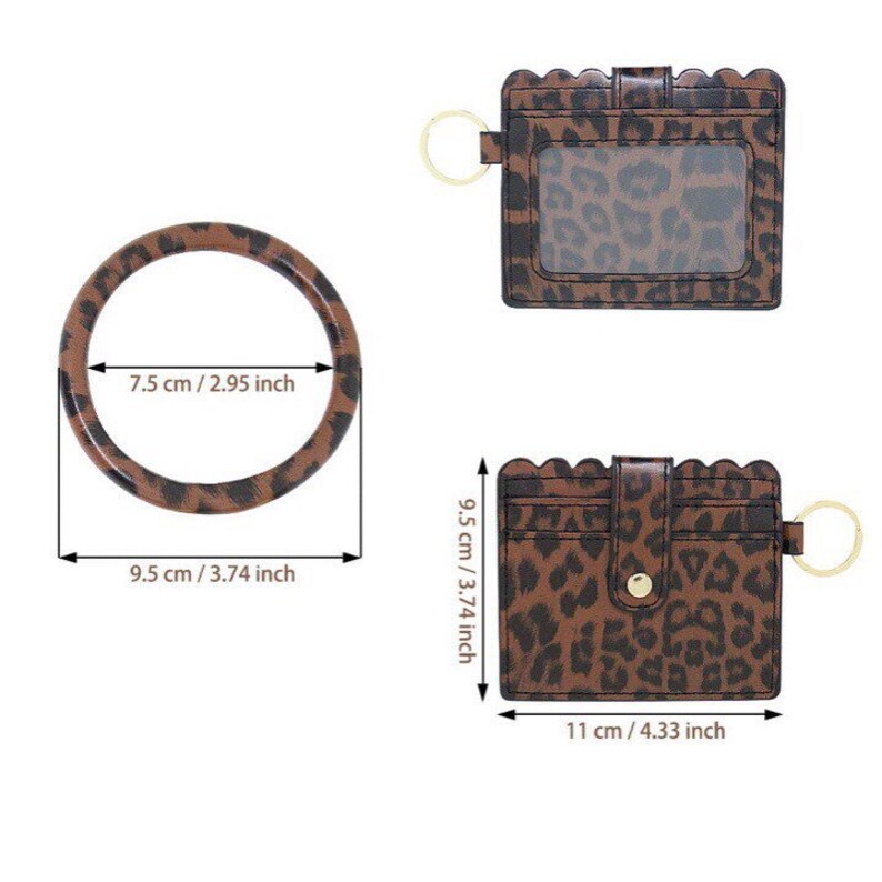 Wristlet Bracelet Keychain Women Pocket Credit Card Holder - Etsy