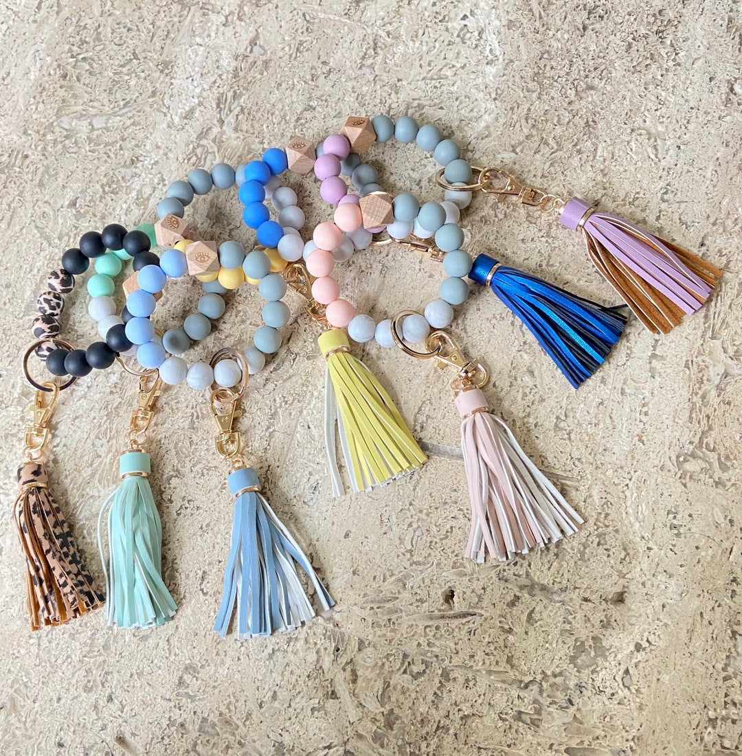 Bangle Key Ring Bracelet Key Chain Wristlet Keychain Silicone Bangle ...