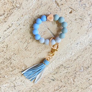 Silicone Wristlet Bracelet Evil Eye Key Ring Bracelet Key Chain ...