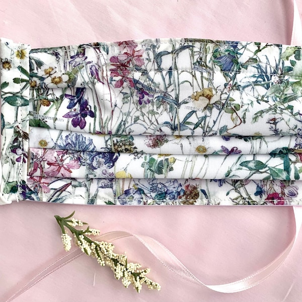 Floral Face Mask - Etsy