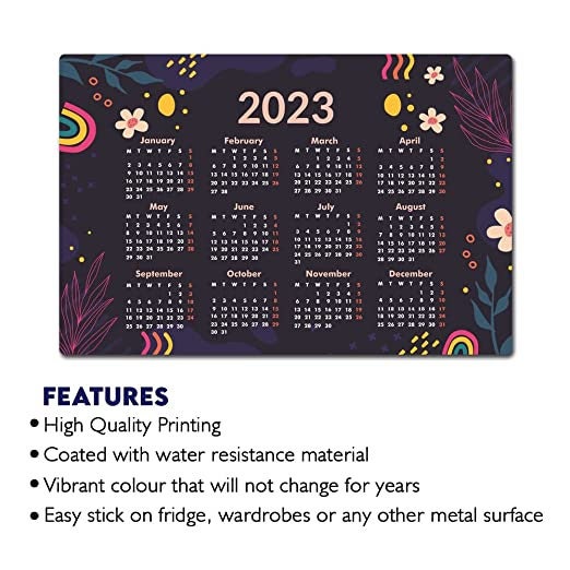 PHOTOJAANIC Photo Fridge Magnet Calendar 2024 Size A4 | Calendar ...