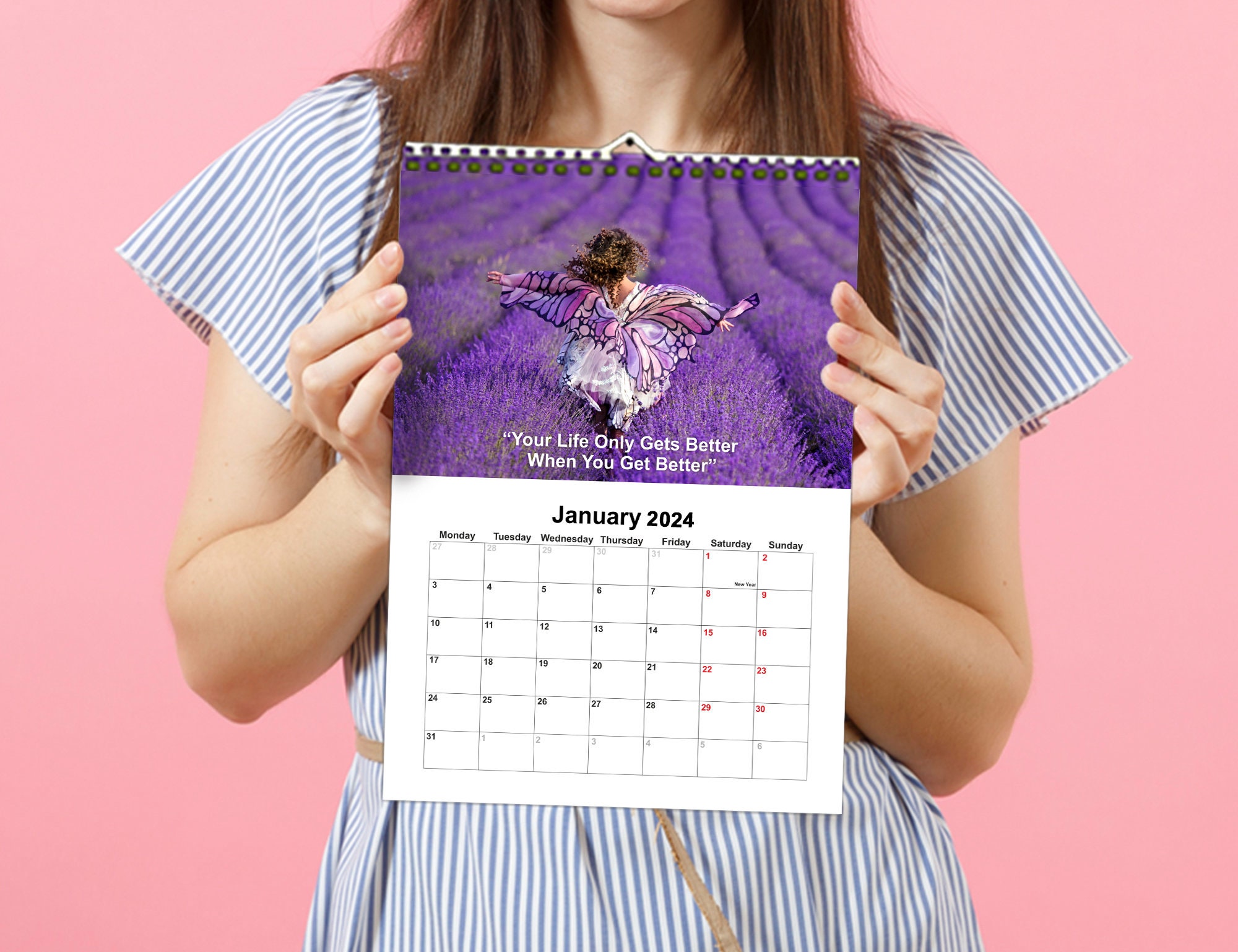 PHOTOJAANIC Wall Calendar 2024, Wall Art, Nature & Inspirational Quotes ...