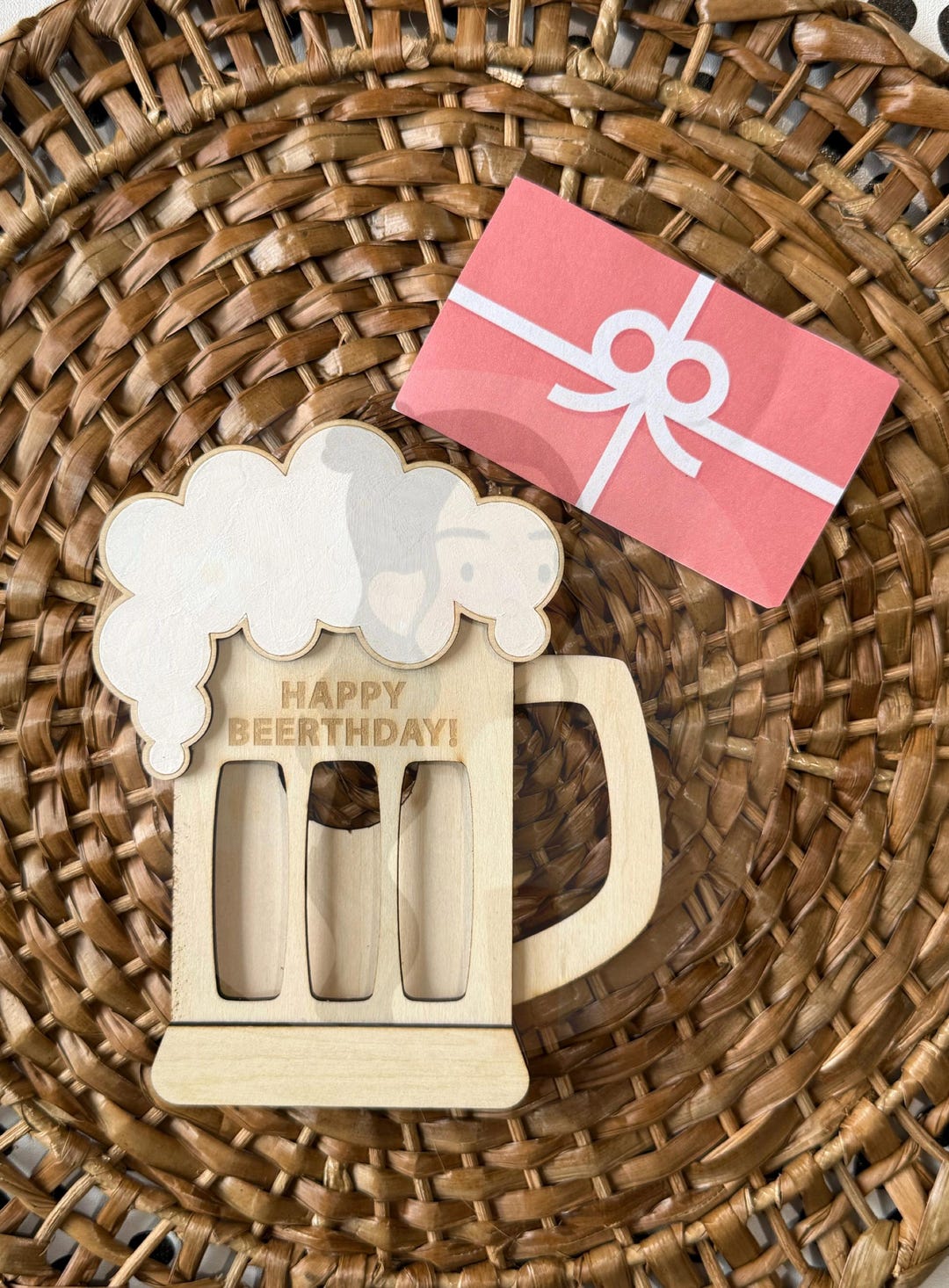 Hand-painted Beer Mug Gift Card Holder: Father's Day Dad Gift - Etsy