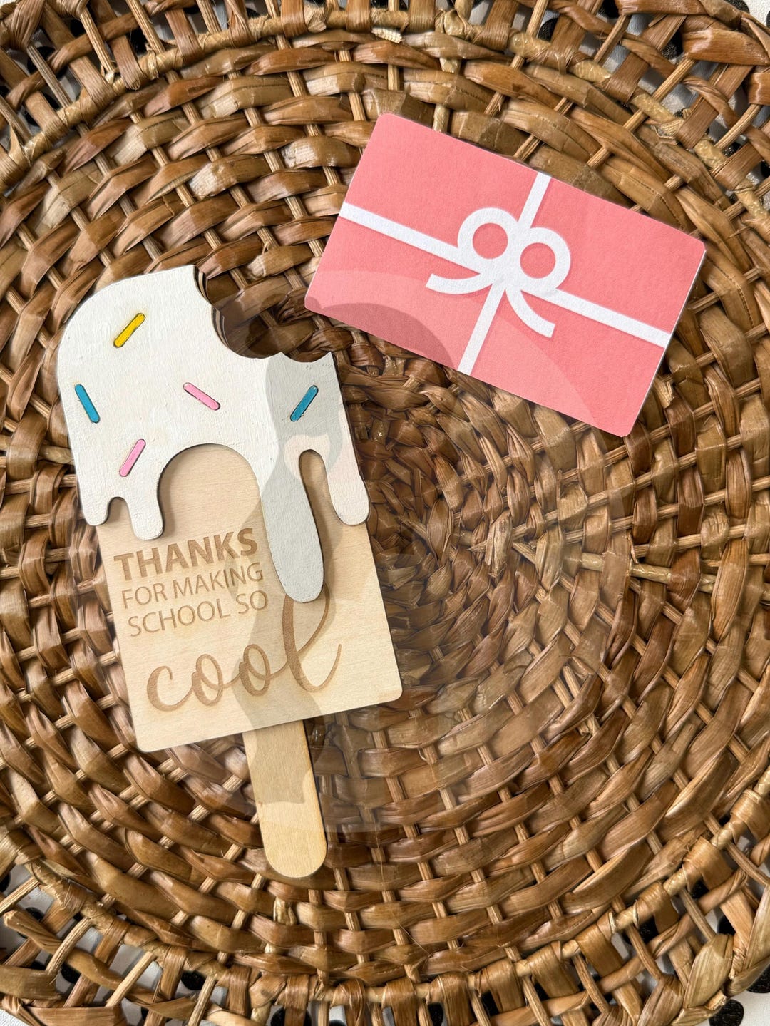 Teacher Gifts / Personalized Teacher Gift / Gift Card Holder / Ice ...