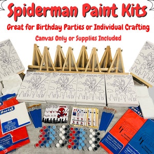 Superhero Paint Kits Birthday Party Painting Activity - Etsy