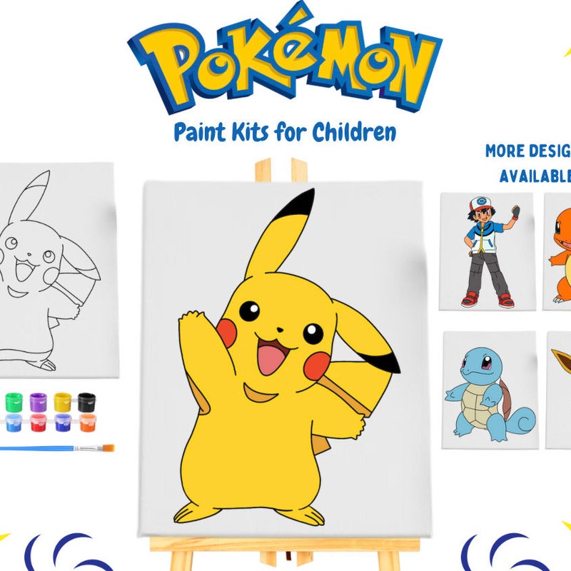 Pokemons Custom Painting - Etsy