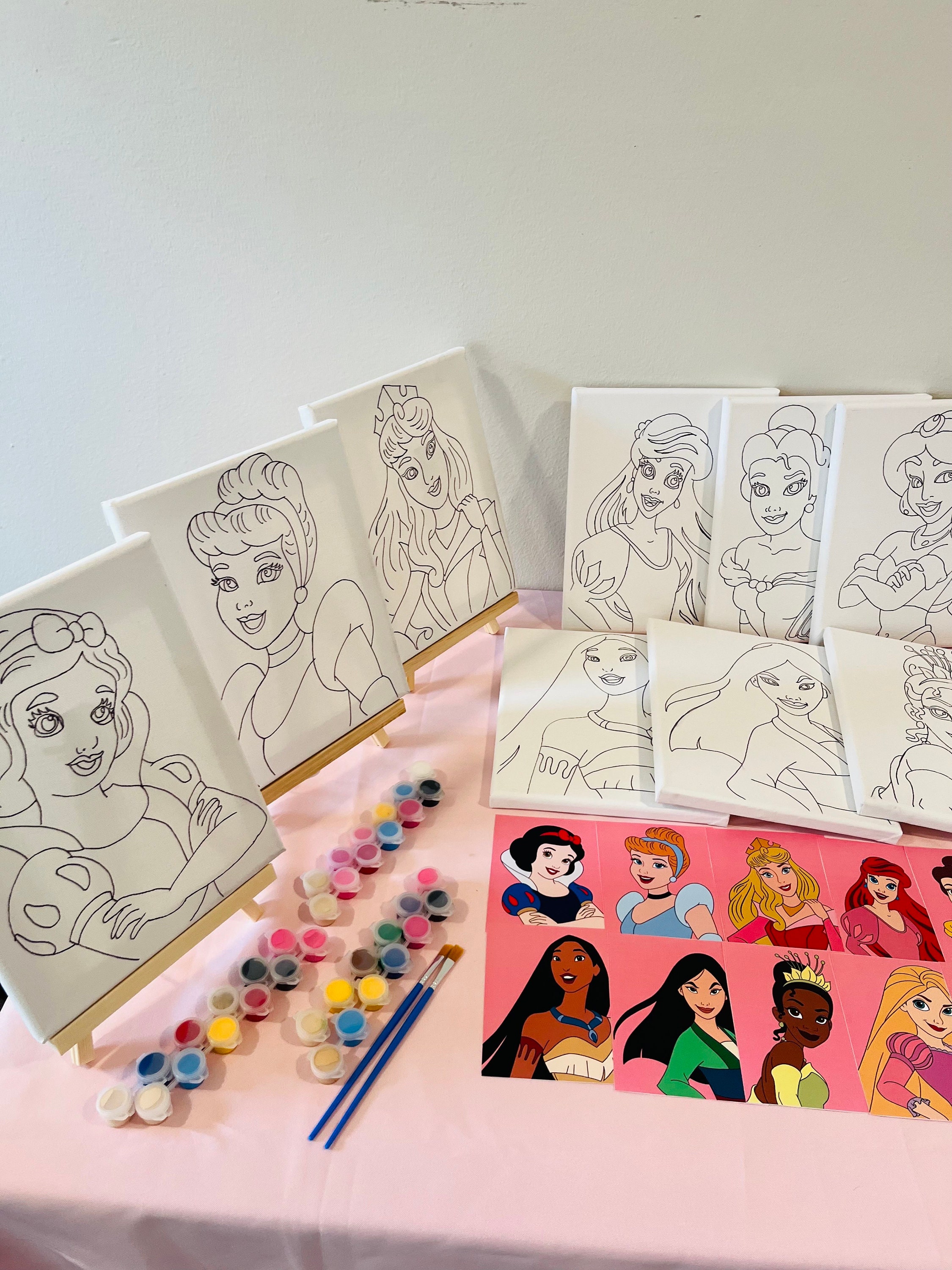 Princess Tiana Paint Kits Party/individual Birthday Party - Etsy