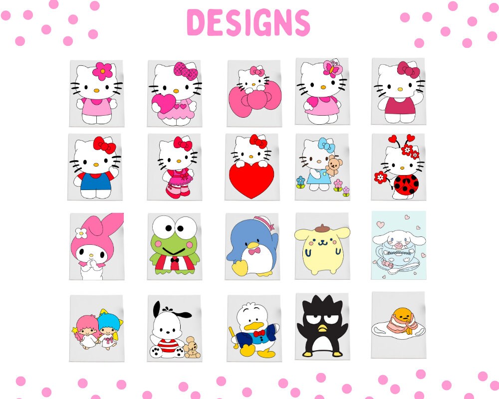Hello Kitty & Sanrio Paint Kits Party/individual Painting - Etsy