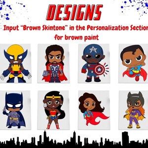 Superhero Paint Kits | Birthday Party Painting Activity | Individual ...