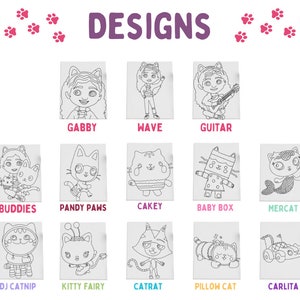 Gabby’s Dollhouse Paint Kits | Birthday Party Painting Activity | Kids ...