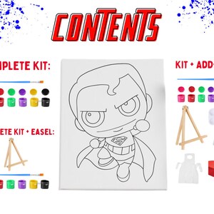 Superhero Paint Kits | Birthday Party Painting Activity | Individual ...