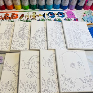 Finding Nemo Paint Kits | Birthday Party Paint Kit | Painting Activity ...