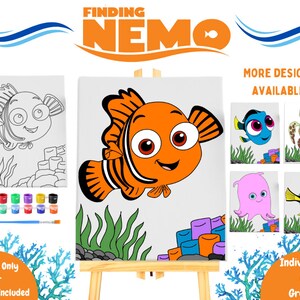 Finding Nemo Paint Kits | Birthday Party Paint Kit | Painting Activity ...