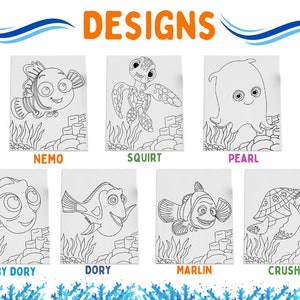 Finding Nemo Paint Kits | Birthday Party Paint Kit | Painting Activity ...