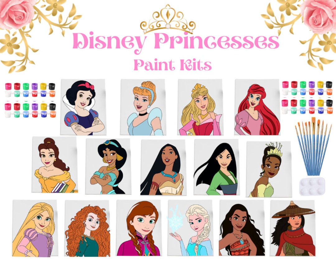 Disney Princess Paint Kits | Princess Birthday Party | Disney Princess ...