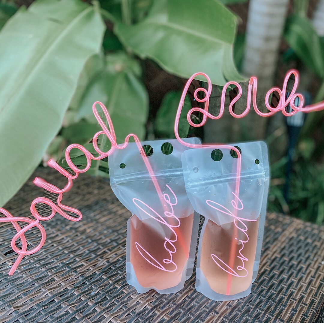 Bride Straw | Bachelorette Silly Straw | Squad Straw | Reusable Straw ...