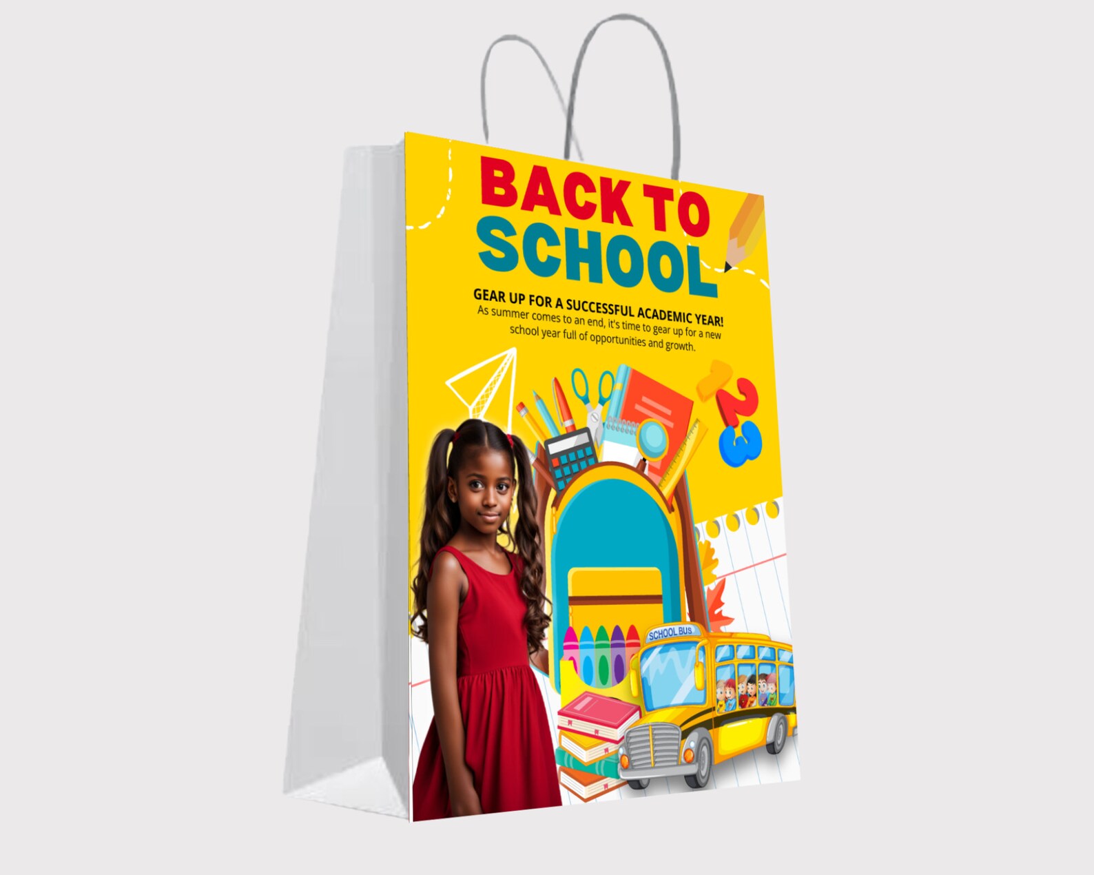 Set of 6 Back to School Kids Birthday Event Party Collection Bundle ...
