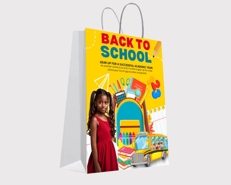 Set of 6 Back to School Kids Birthday Event Party Collection Bundle ...