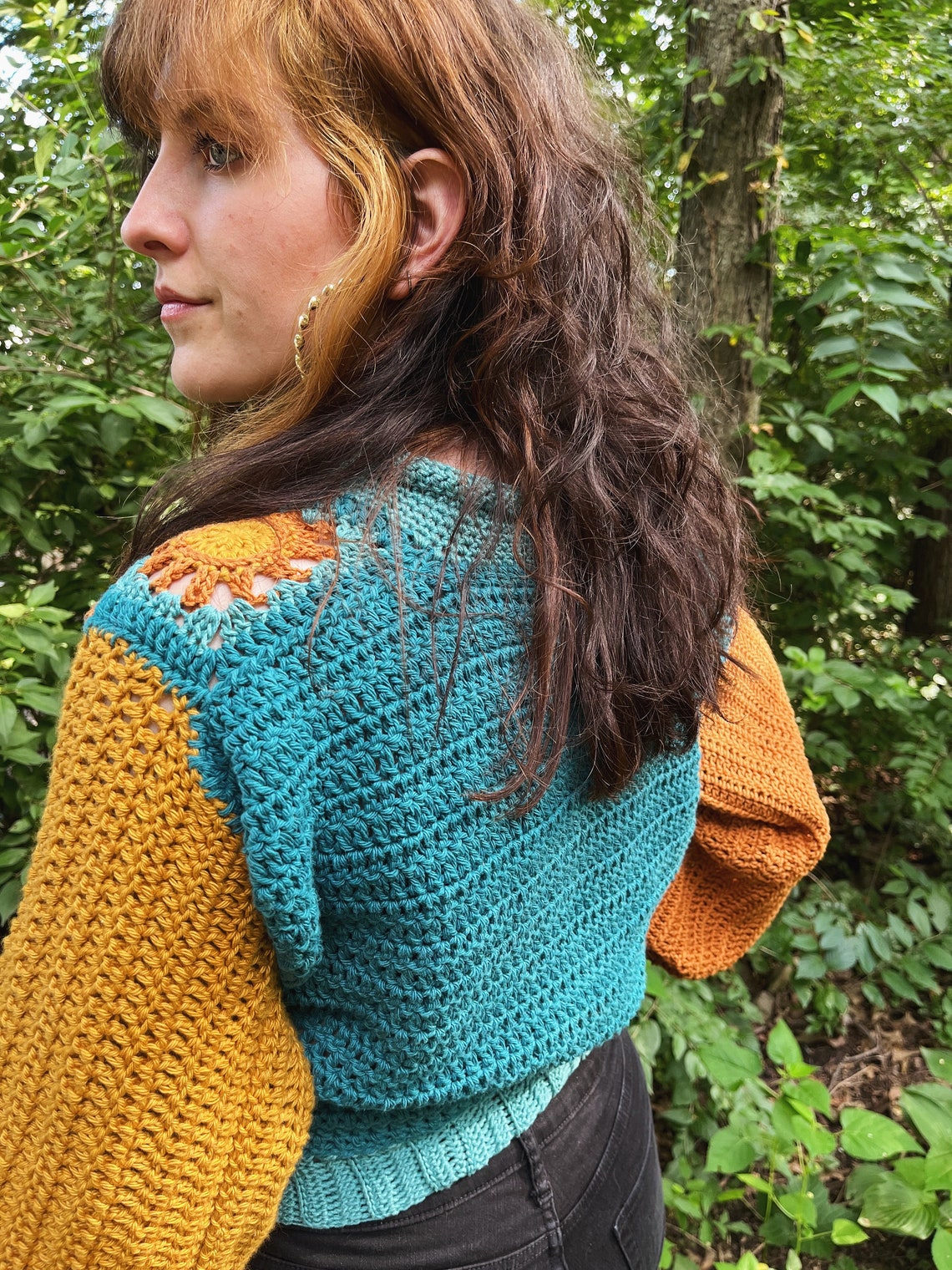 Celestial Cropped Sweater PDF PATTERN | Hippie | Fall | Crochet | Boho - Etsy