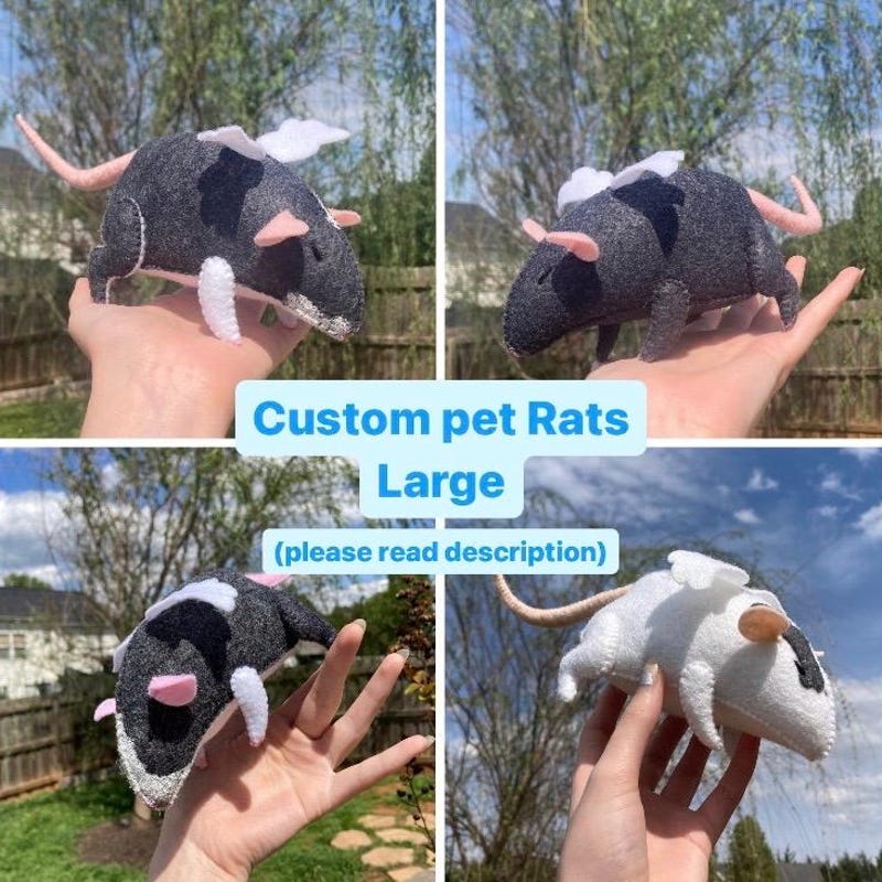 Plush Rat - Etsy