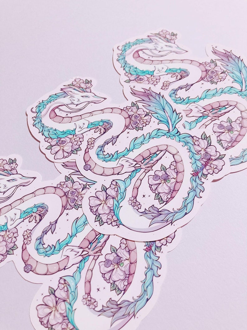 Haku Dragon Sticker kawaii Sticker - Etsy