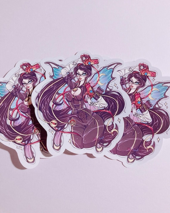 Bayonetta Butterfly Wings Sticker kawaii Stickers - Etsy