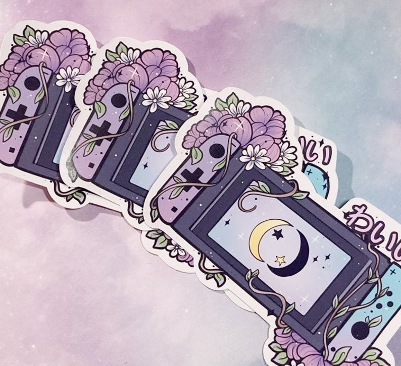 Moon Switch Controller cute Sticker - Etsy