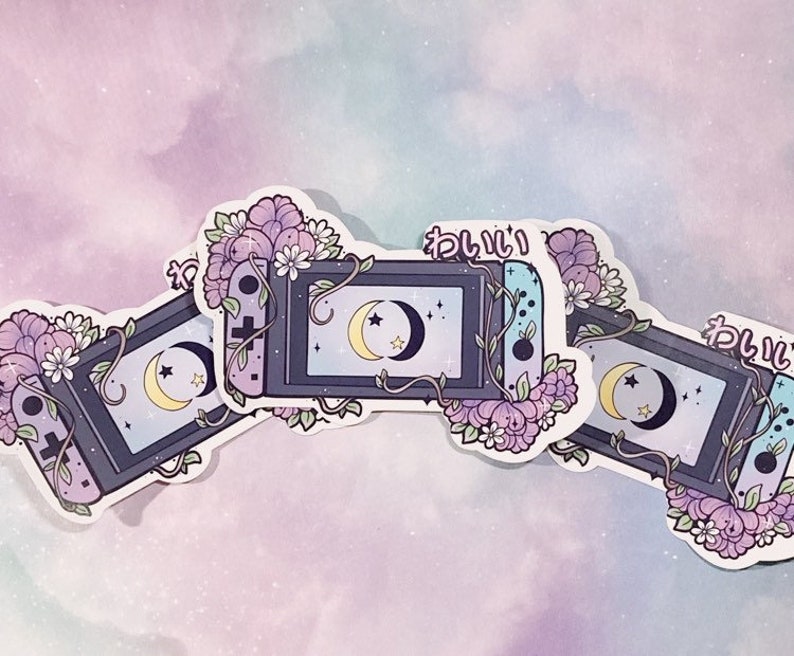 Moon Switch Controller cute Sticker - Etsy