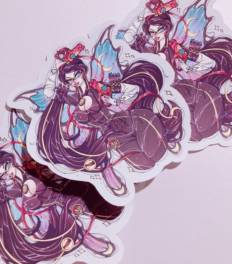 Bayonetta Butterfly Wings Sticker ~kawaii Stickers~ - Etsy