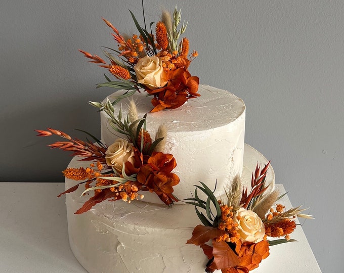 Cake Topper For Wedding Cake Decorations Dried Flowers Cake Toppers