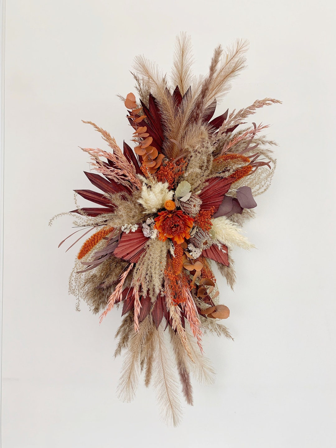 Wedding Flowers Rust Swag Willow Terracotta Wedding Arch Flowers ...