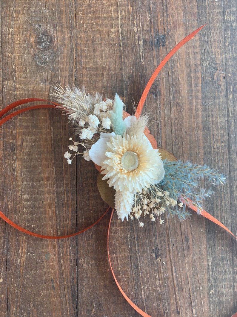 Rust and Blue Wedding Bouquet, Rustic Wedding Bouquet,bridal Bouquet ...