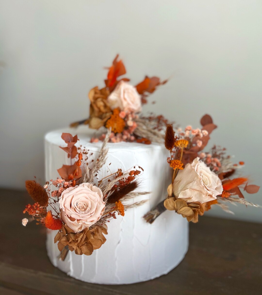 Cake Topper for Wedding Cake Decorations Dried Flowers Cake Toppers ...
