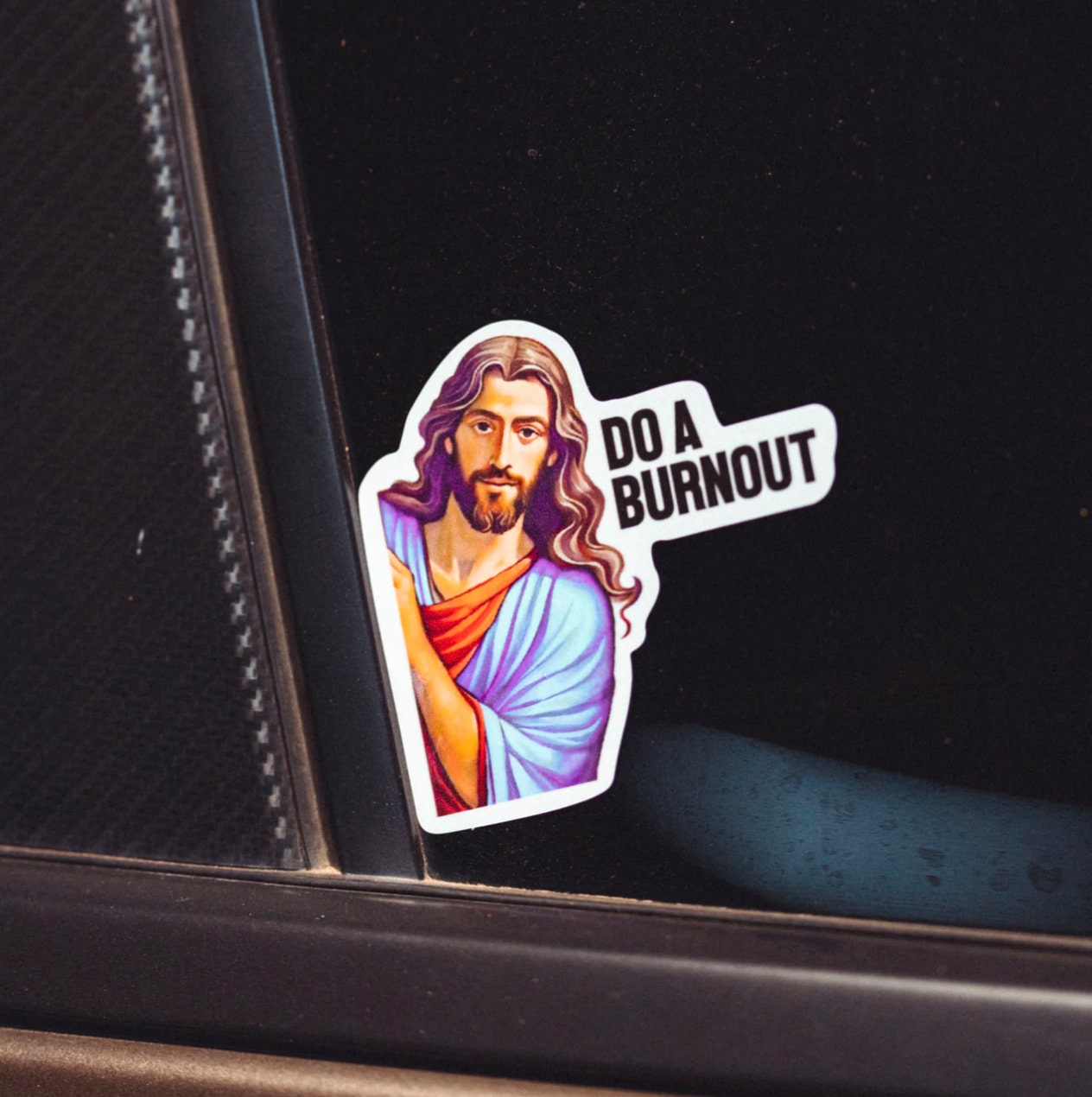 Jesus Says "do a Burnout!" - Sticker - Etsy