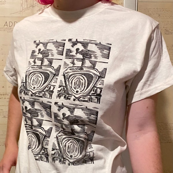 Linocut T Shirt - Etsy