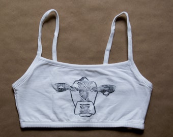 Cow Print Crop Top - Etsy
