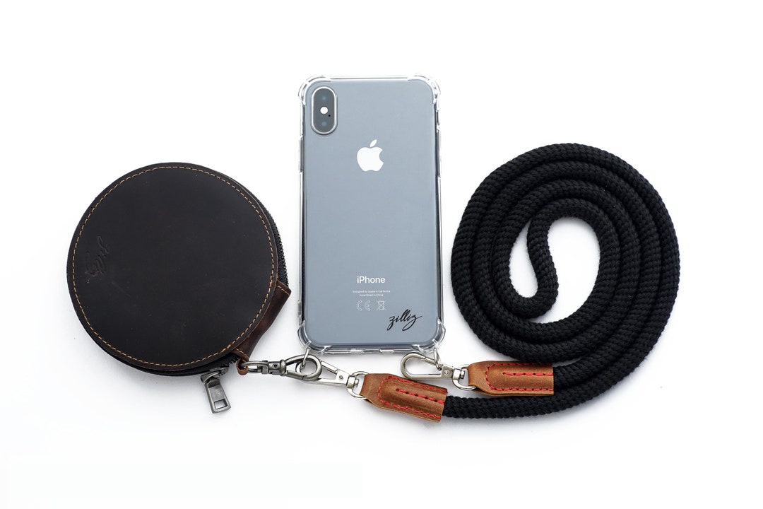 SET Phone Chain Case Bag BLACK - Etsy