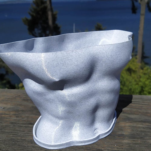Masculine Torso Planter Pot 3D Printed - Etsy