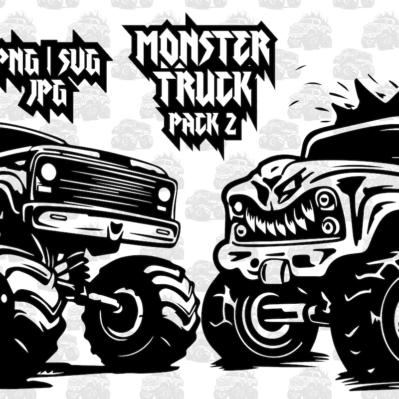 Monster Truck Svg - Etsy