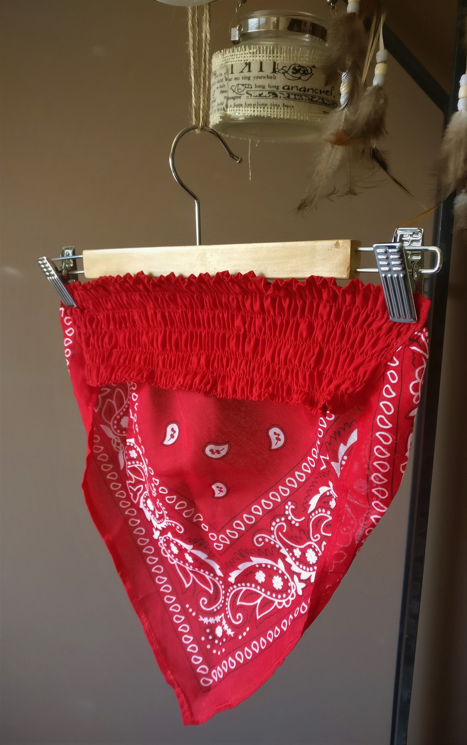 Bandana Crop Top For Women Paisley Pattern Bandana Print Etsy