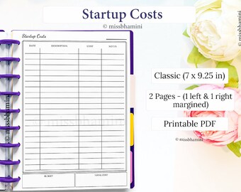 Start up Sheet - Etsy