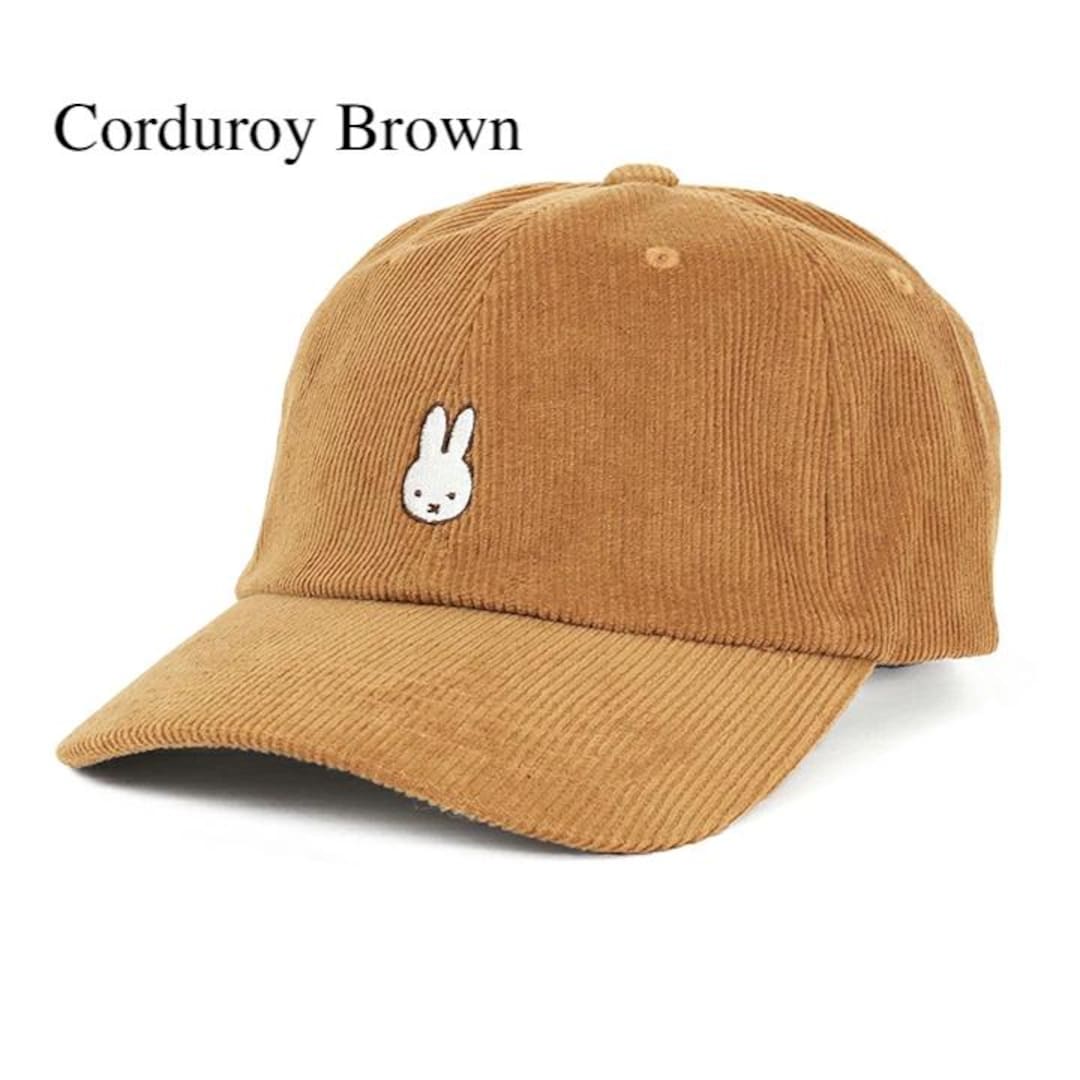 Miffy Corduroy Cap Embroidery Face Japanese Products - Etsy