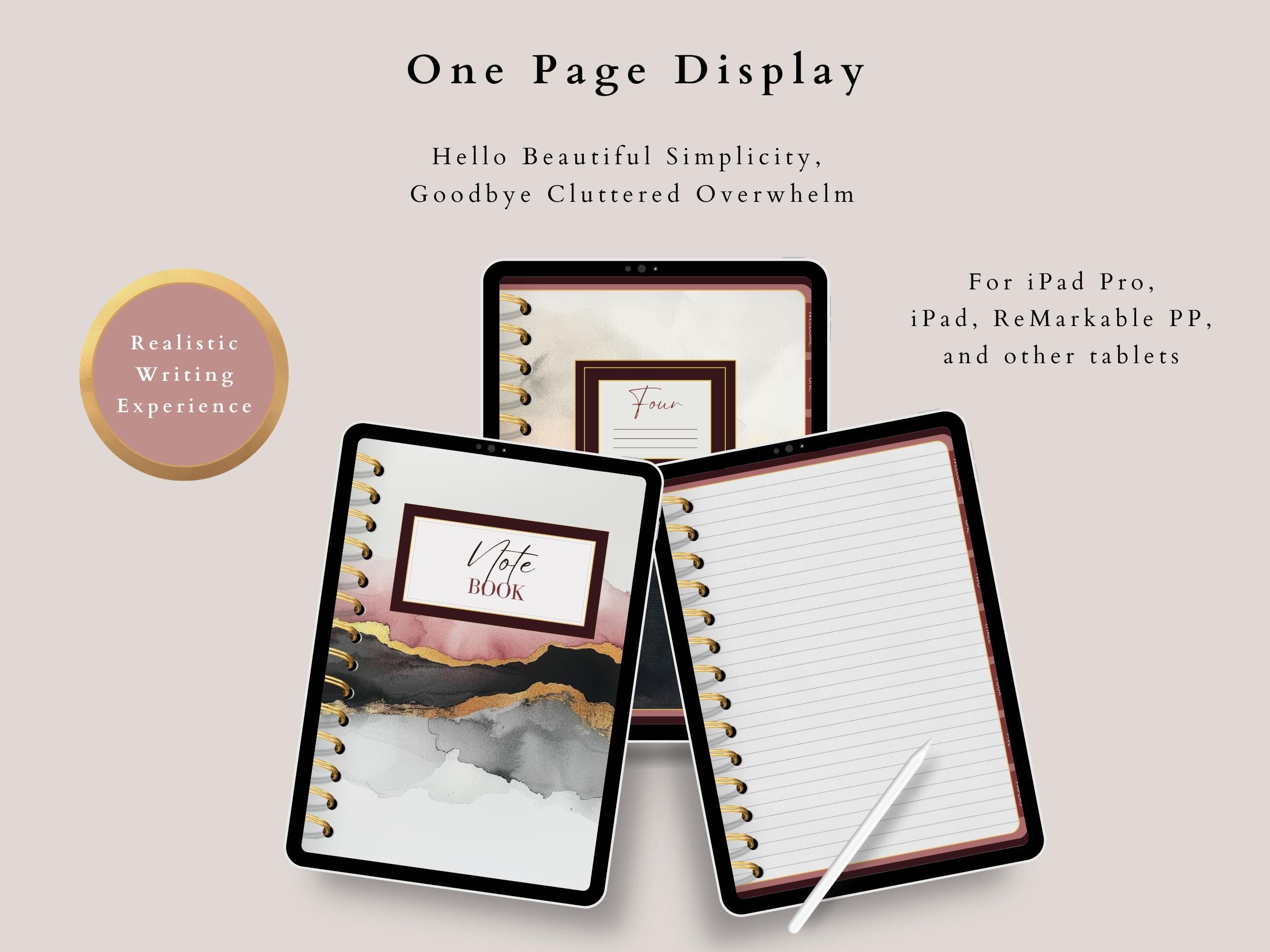 Digital Notebook, Remarkable Paper Pro , Remarkable Notebook With Tabs ...