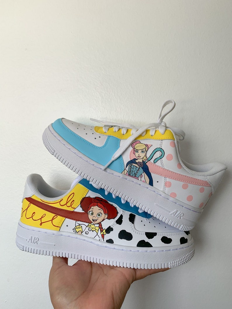 Bo Peep And Jessie Toy Storys Custom Af1s Etsy