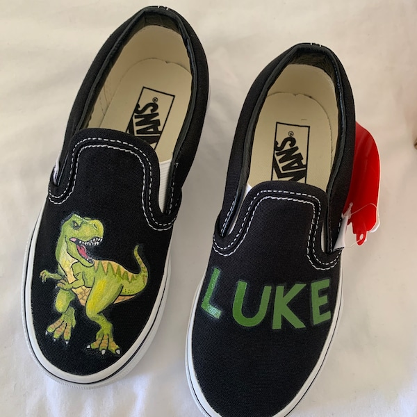 Dinosaur Vans - Etsy